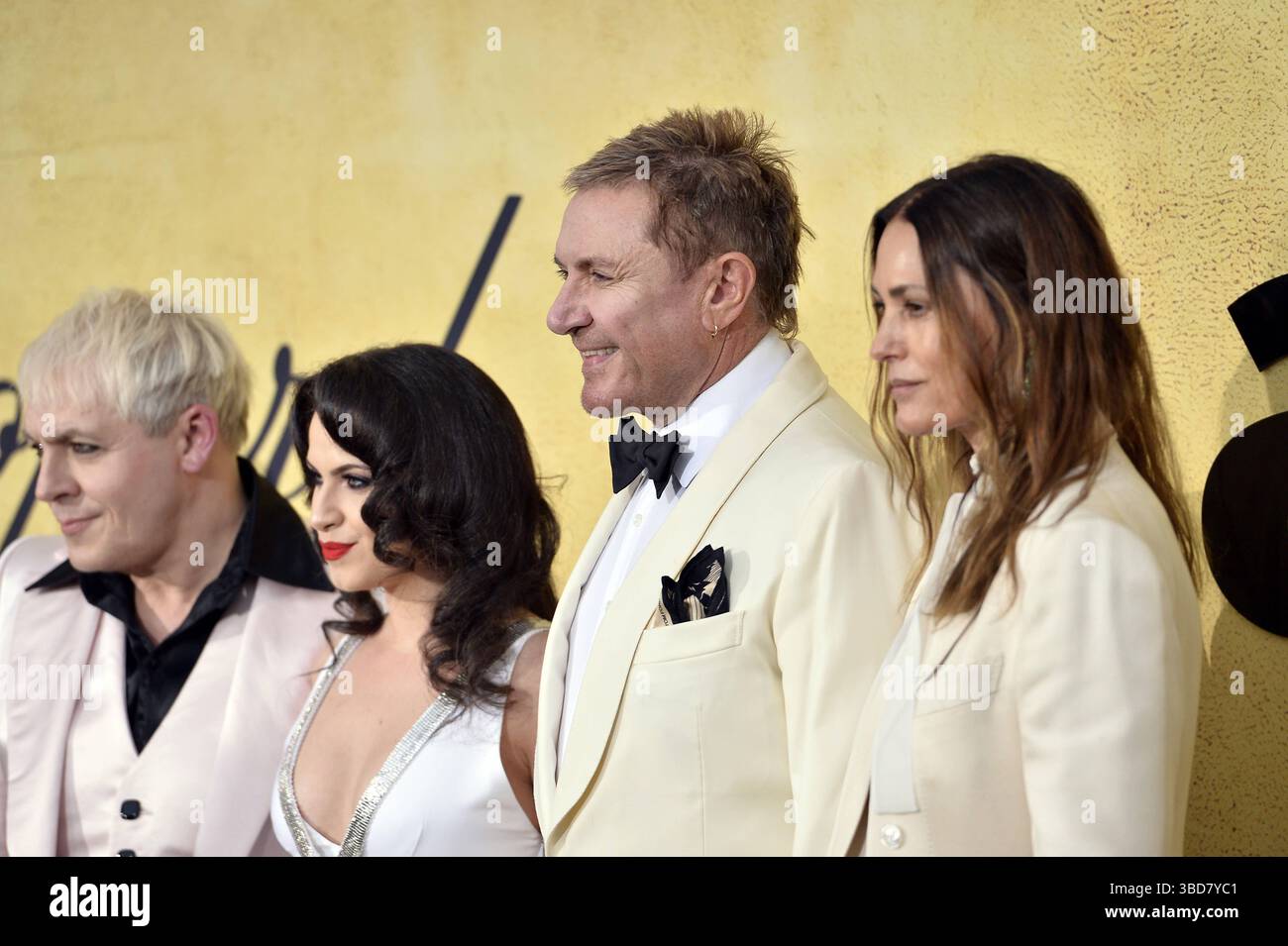 Alexandra Stama, Simon Le Bon and Yasmin Le Bon beim amfAR Gala Empfang ...