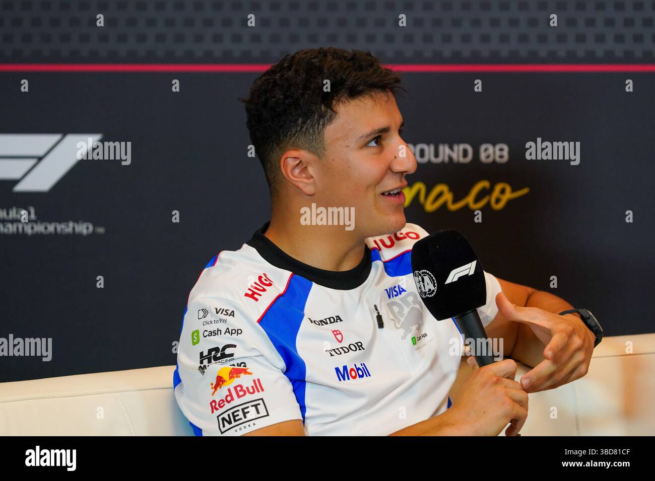 Isaac Hadjar (FRA) Visa Cash App RB F1 Team during the driver press ...