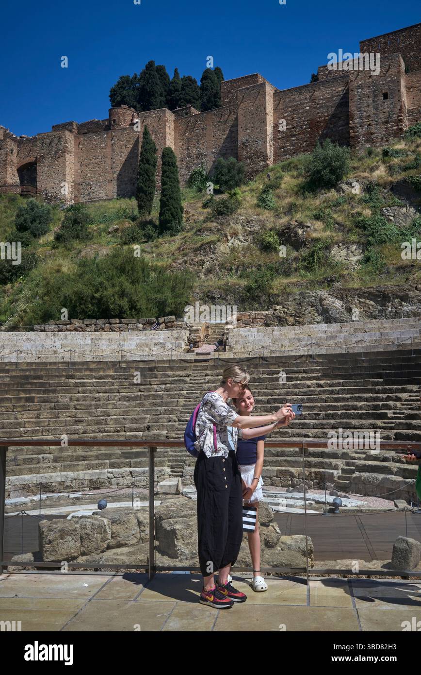 Malaga, Col del Sol - Spain - Alcazaba fortress Stock Photo - Alamy