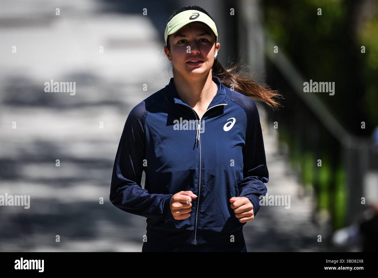 Petra MARCINKO of Croatia during a training session of Roland-Garros ...