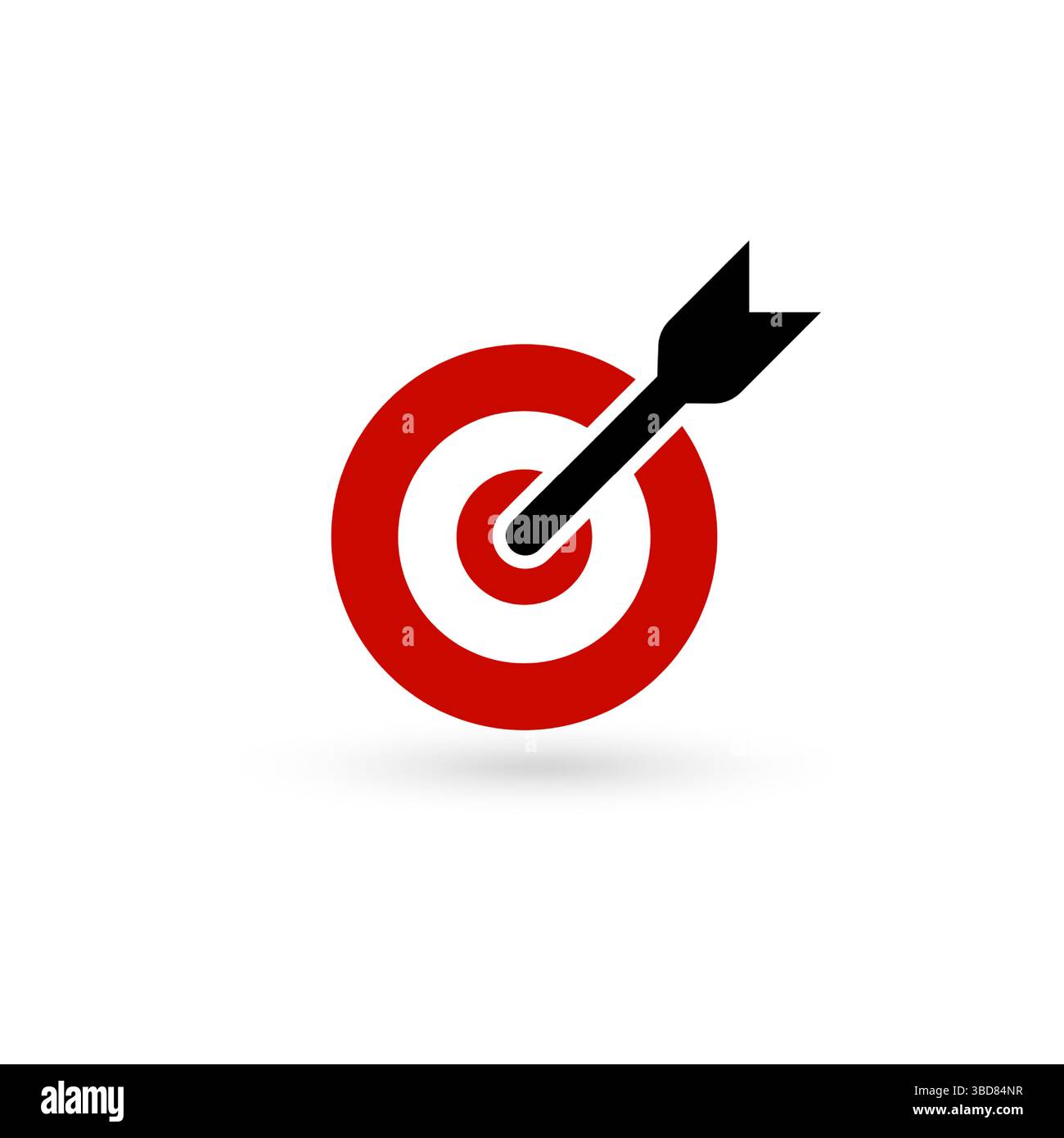 Red Target, Arrow Aim, Business Concept, Perfect Goal, Flat Symbol ...