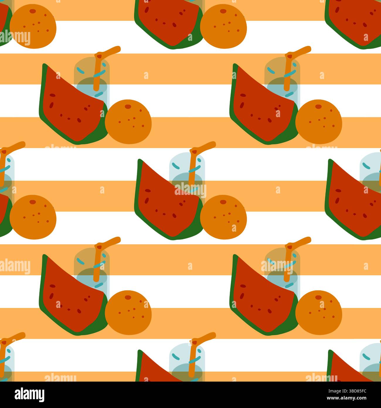 Glass orange juice watermelon Stock Vector Images - Alamy