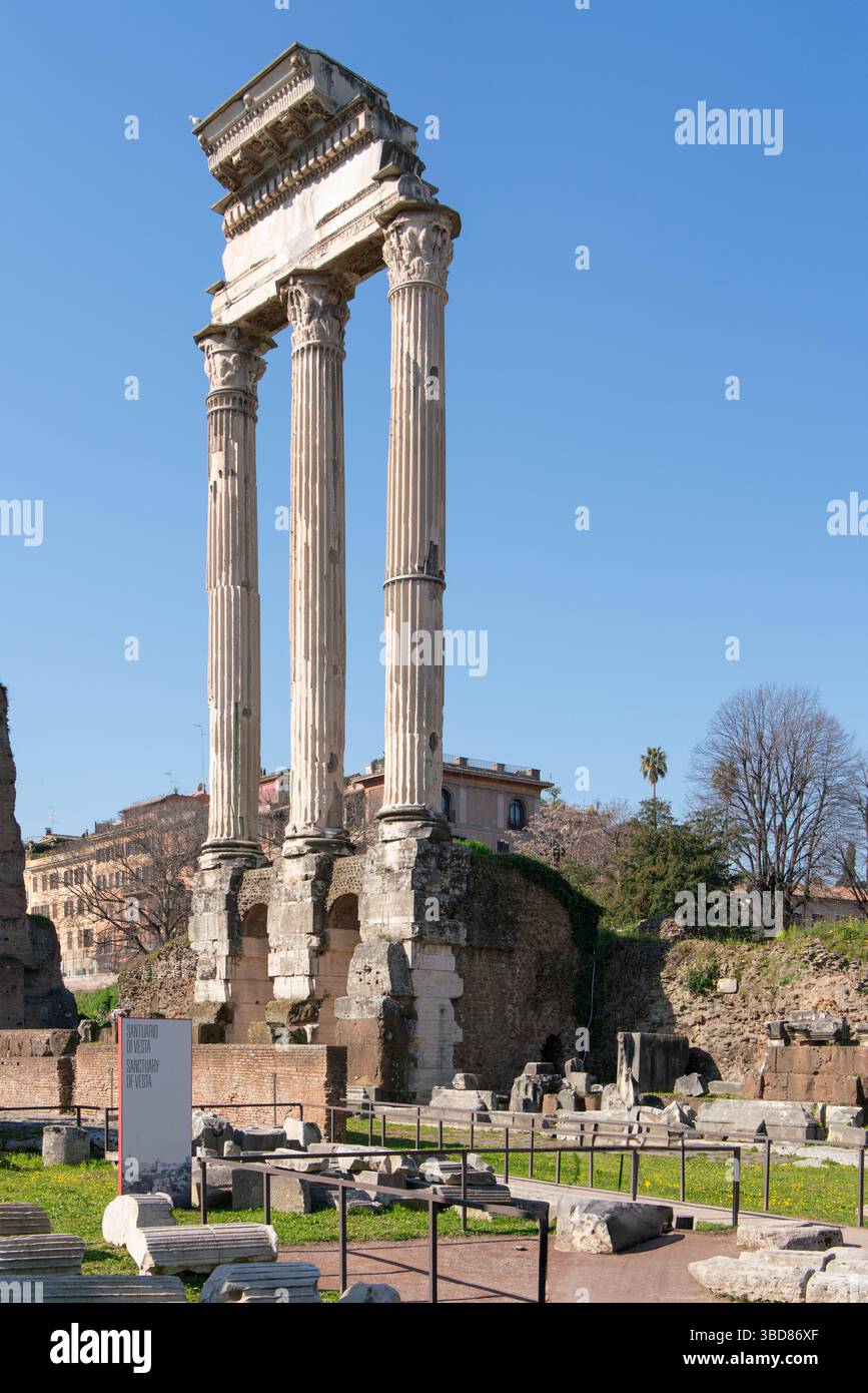 Inside the Roman Forum of Rome, Italy Stock Photo - Alamy