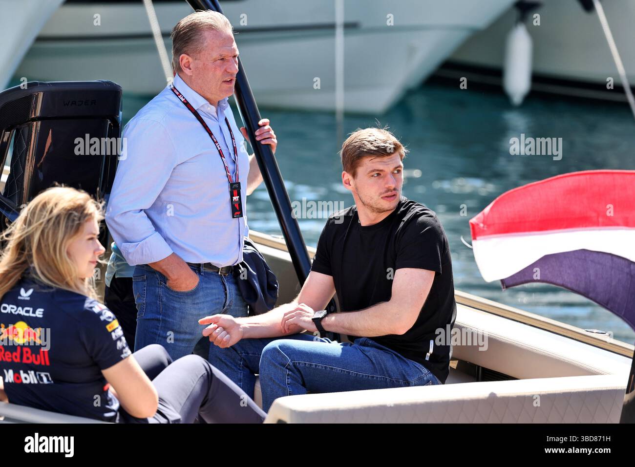 Monaco, Monte Carlo. 23rd May, 2025. Max Verstappen (NLD) Red Bull Racing with his father Jos ...
