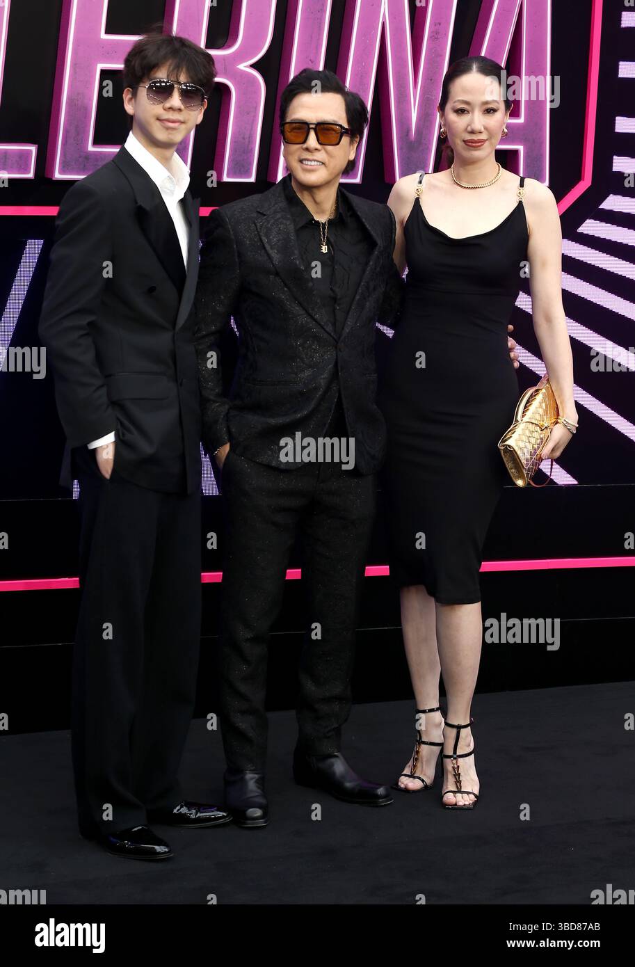 London, UK. 22nd May, 2025. James Yen, Donnie Yen and Cissy Wang attend the From The World Of ...