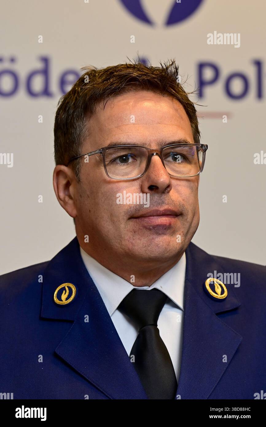 Federal police general commissioner Eric Snoeck pictured during a press ...