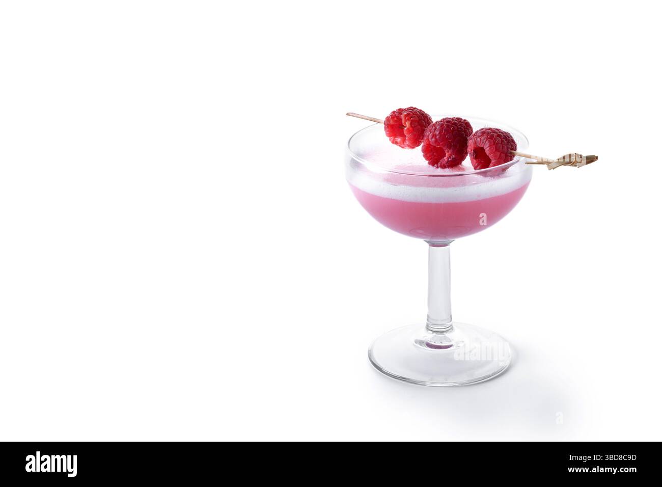 Elegant French Martini Cocktail isolated on white background Stock ...