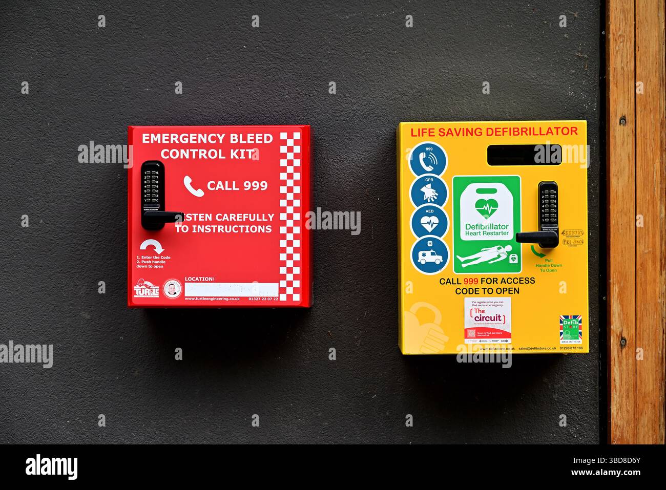 Around the UK - Life Saving Defibrillator & Bleed Control Kit situated ...