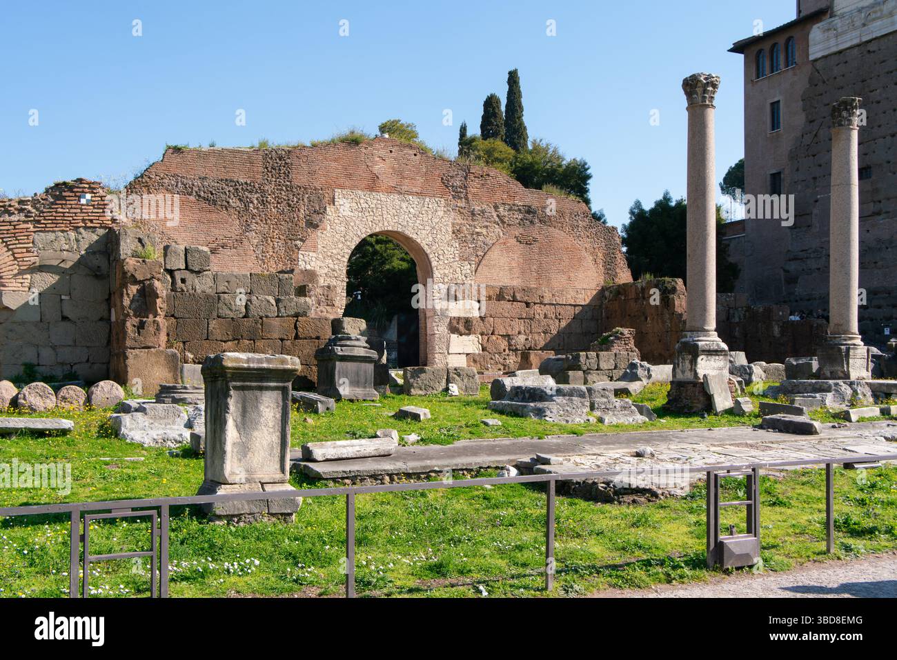 Inside the Roman Forum of Rome, Italy Stock Photo - Alamy