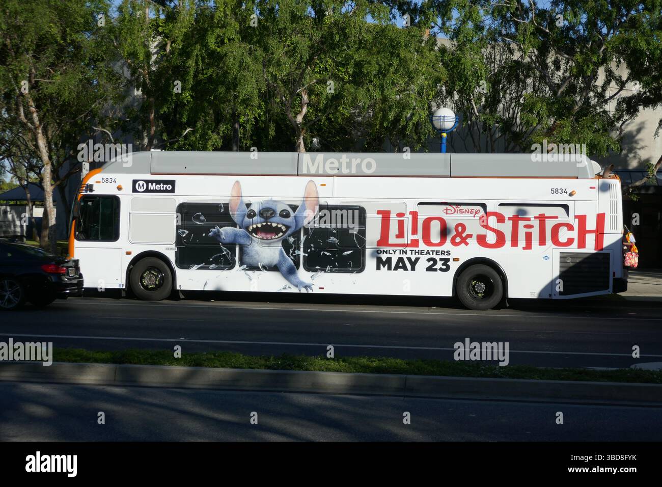 Los Angeles, California, USA 21st May 2025 Disney Lilo & Stitch Bus ...