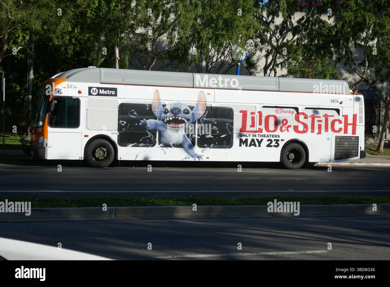 Los Angeles, California, USA 21st May 2025 Disney Lilo & Stitch Bus ...