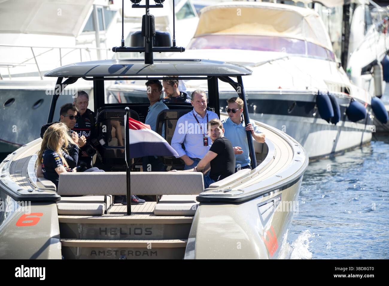 MONACO - Max Verstappen (Red Bull Racing) and Jos Verstappen arrive ...