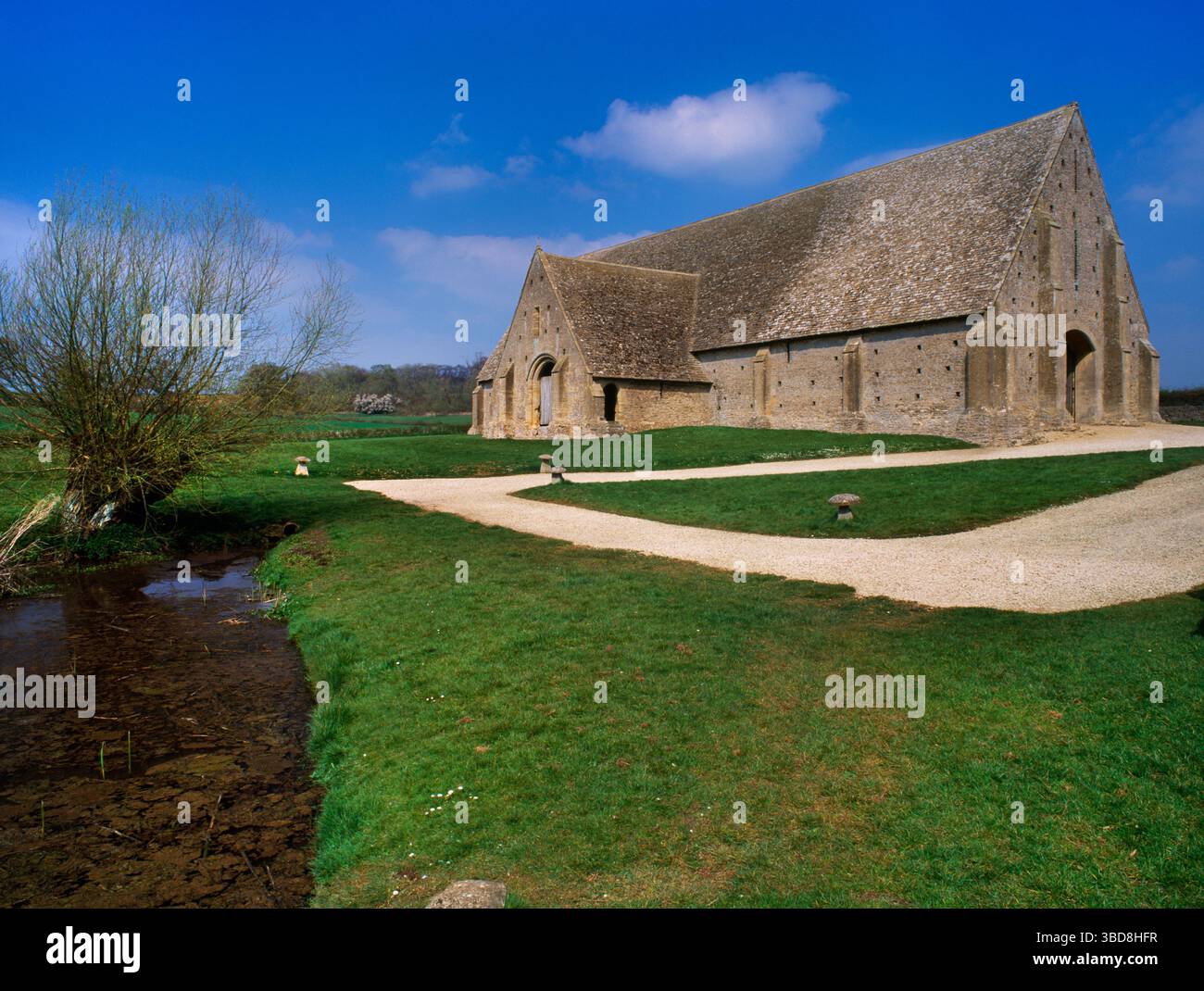 View NNE of Great Coxwell Barn, Oxfordshire, England, UK, part of the ...