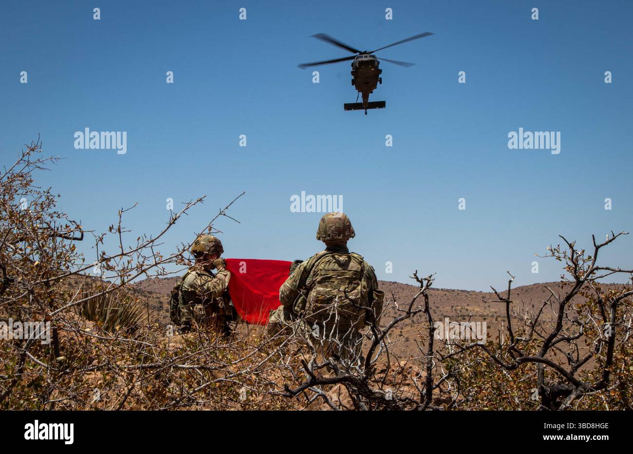 A U.S. Army UH-60 Black Hawk helicopter assigned to 1st Combat Aviation ...