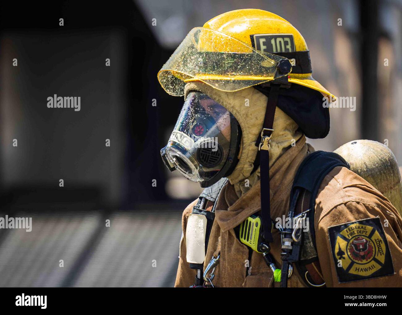 Federal firefighters, assigned to Commander Navy Region Hawaii (CNRH ...