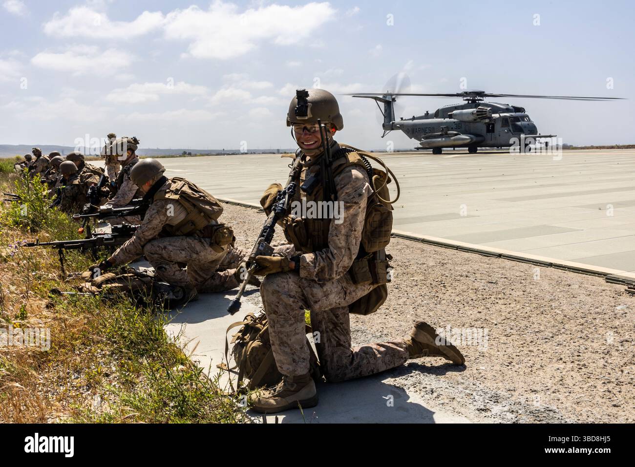 U.S. Marine Corps Lance Cpl. Mason Best, a radio operator with 3rd ...