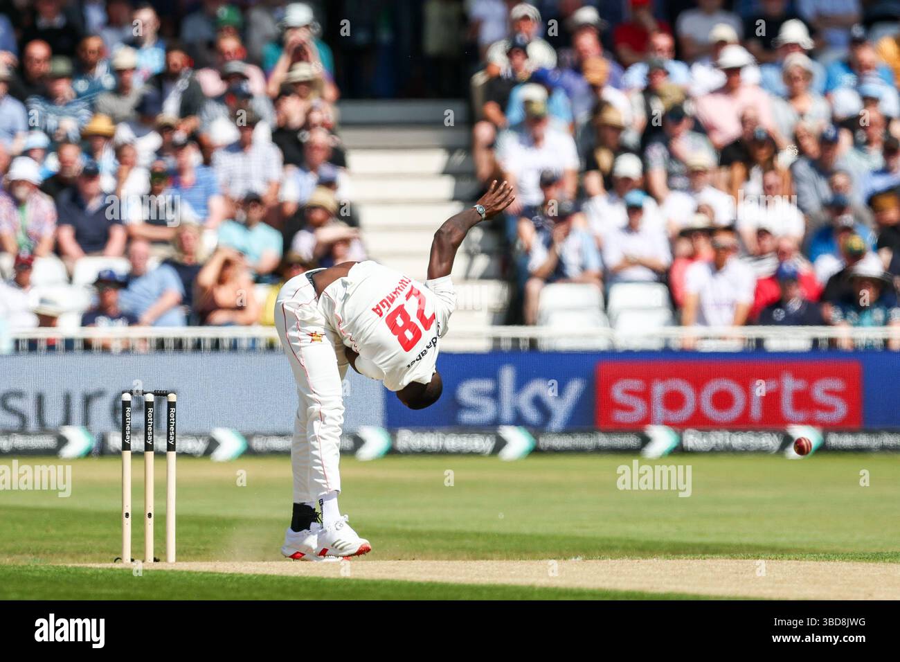 Nottingham, UK. 23rd May, 2025. #28, Tanaka Chivanga of Zimbabwe in ...