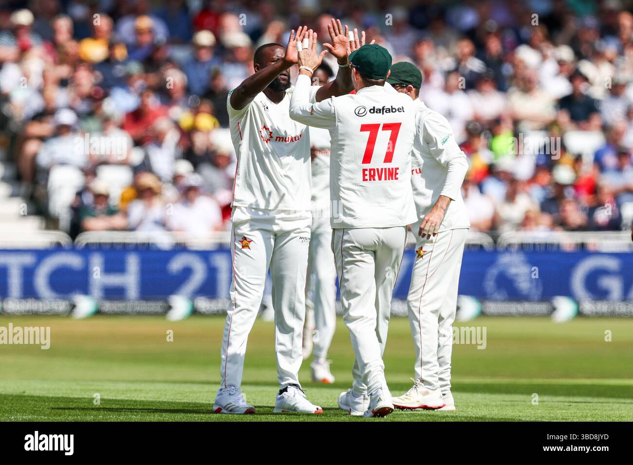 Nottingham, UK. 23rd May, 2025. #28, Tanaka Chivanga of Zimbabwe is ...