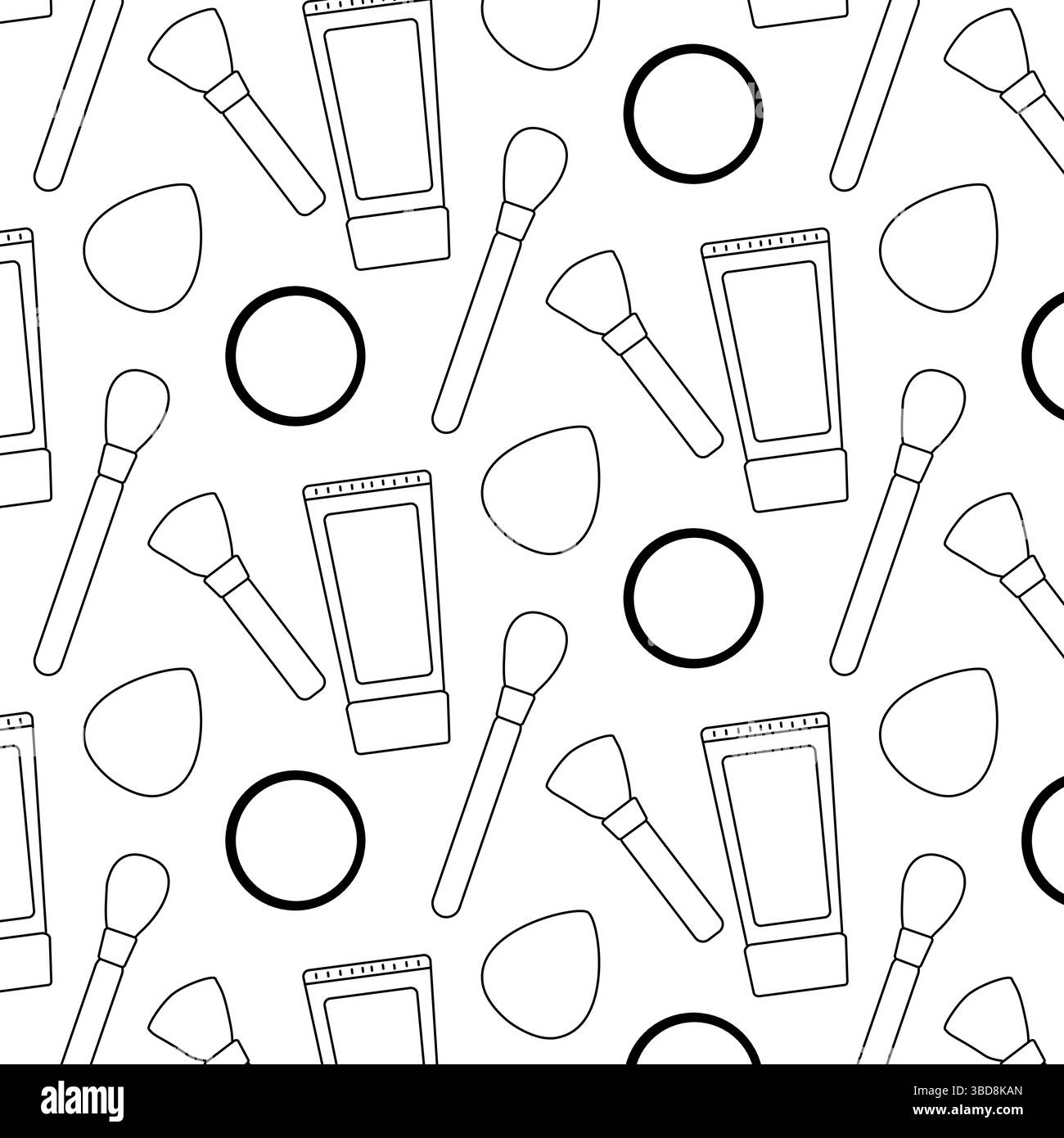 Black make up mirror Stock Vector Images - Alamy