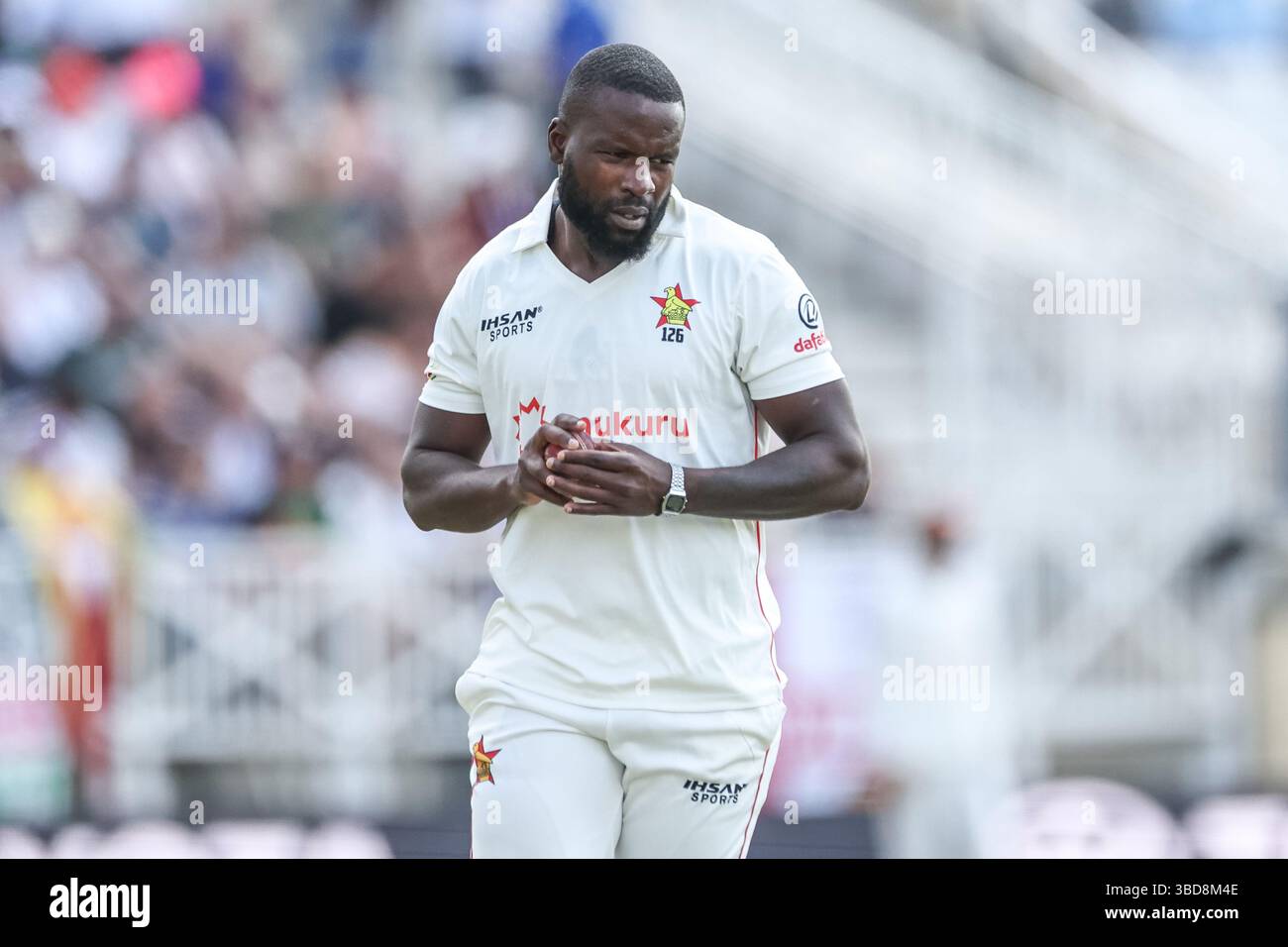 Tanaka Chivanga of Zimbabwe during the Rothesay Test Match Day 2 ...