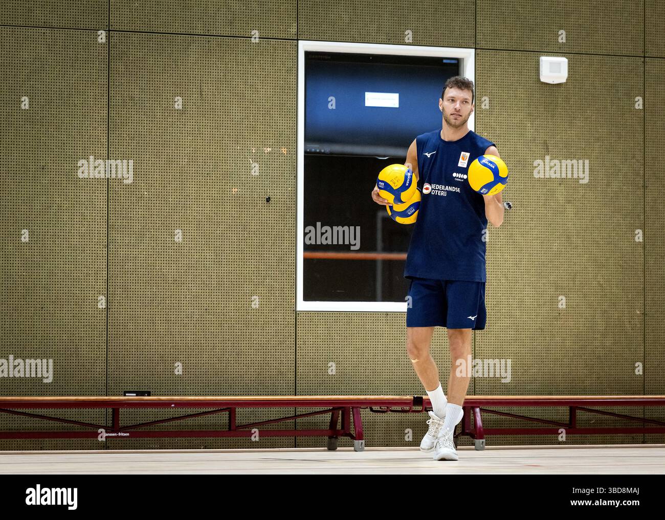 ARNHEM - Wessel Keemink during a training session of TeamNL Long Men ...