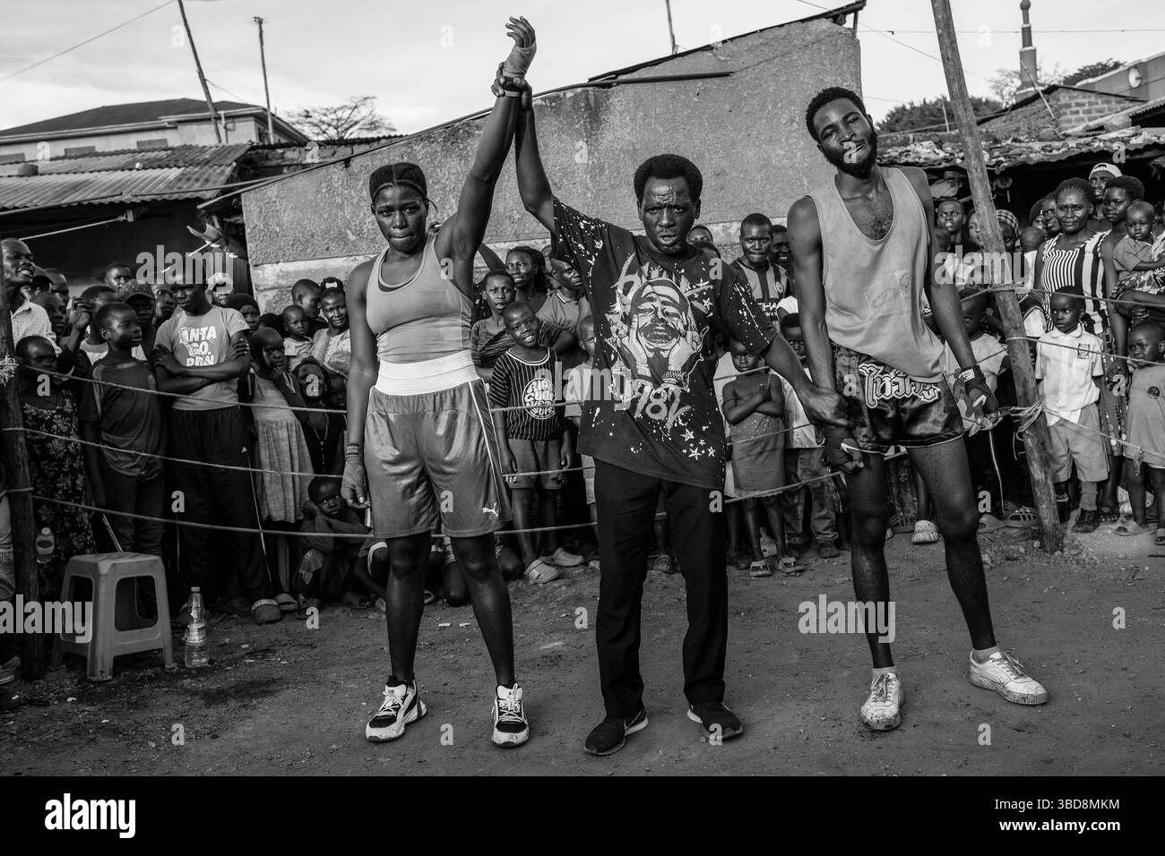 Boxing in Katanga slum, Kampala, Uganda, Africa Stock Photo - Alamy