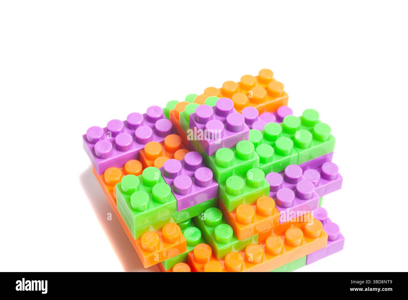 Colorful plastic construction blocks Children's construction kit ...
