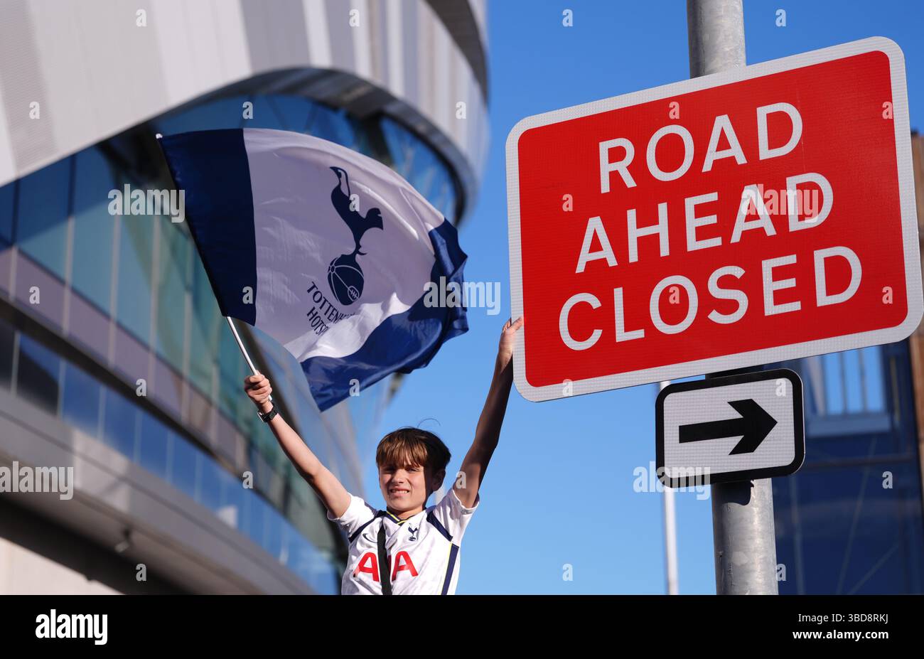 Tottenham Hotspur fans ahead of a screening of the UEFA Europa League ...
