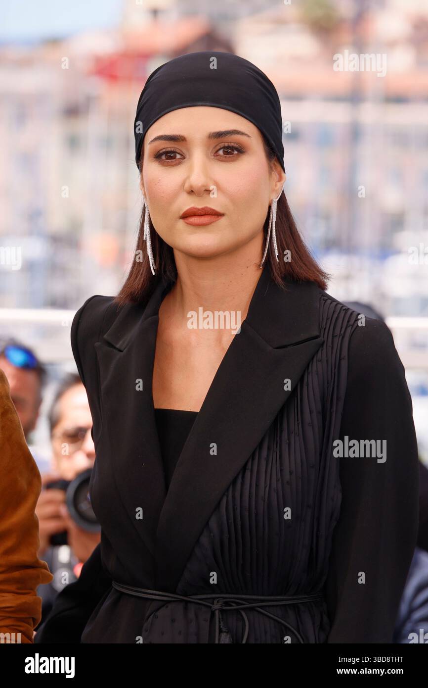 Parinaz Izadyar poses for photographers at the photo call for the film 'Woman and Child' at the ...