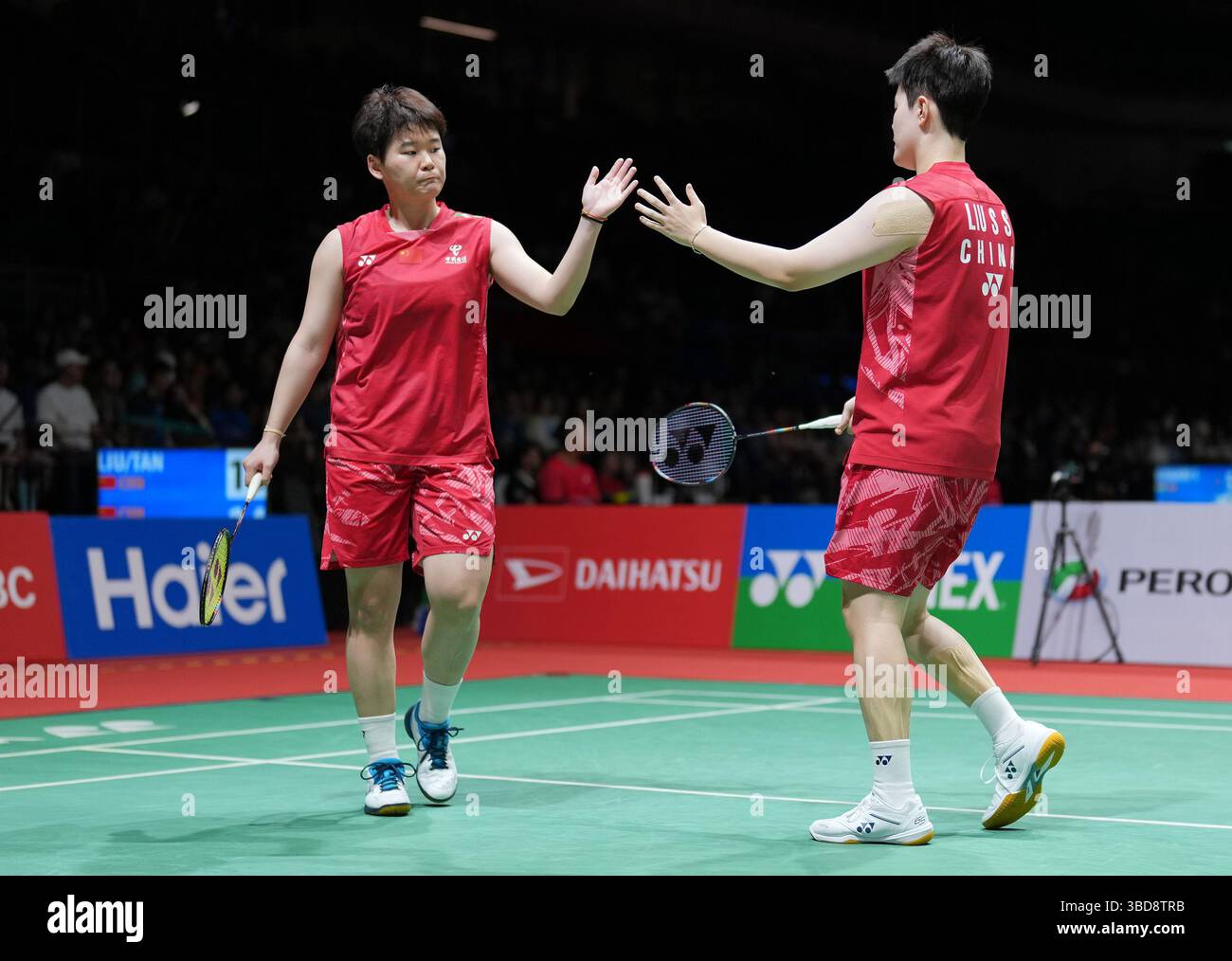 Kuala Lumpur, Malaysia. 23rd May, 2025. Liu Shengshu (R)/Tan Ning of ...