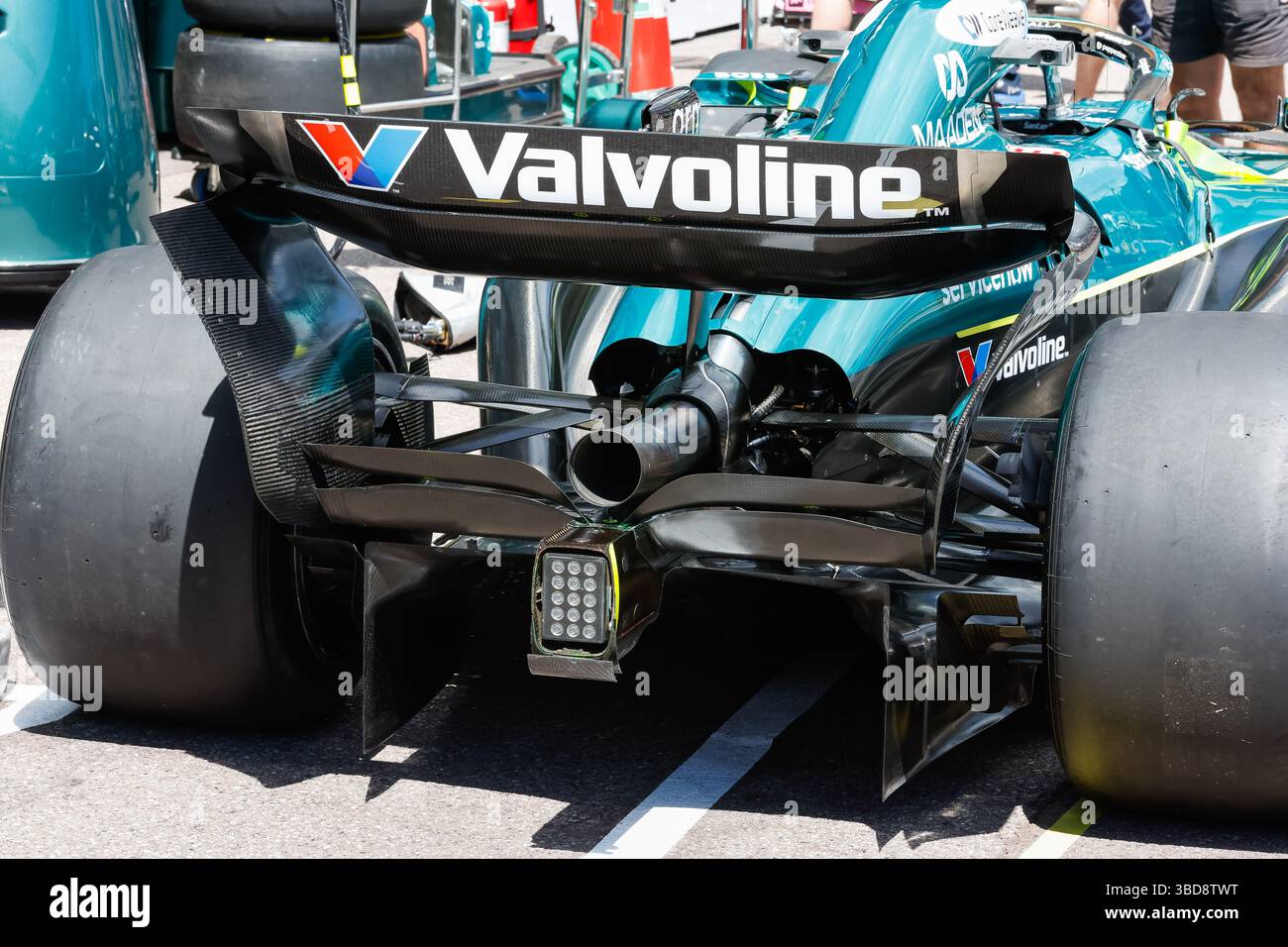 Aston Martin F1 Team AMR25, rear wing detail during the Formula 1 Tag ...
