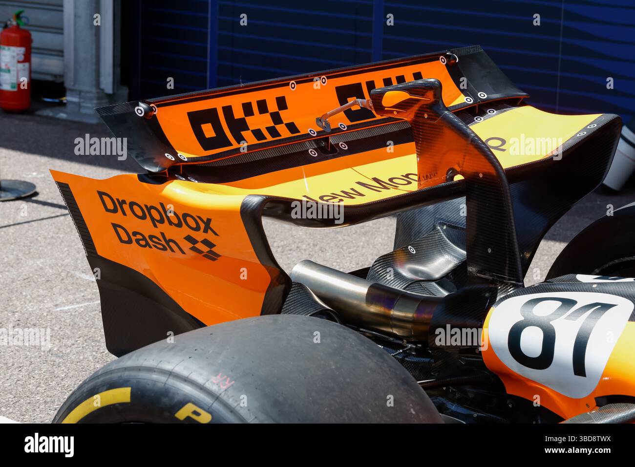McLaren F1 Team MCL39, rear wing detail during the Formula 1 Tag Heuer ...