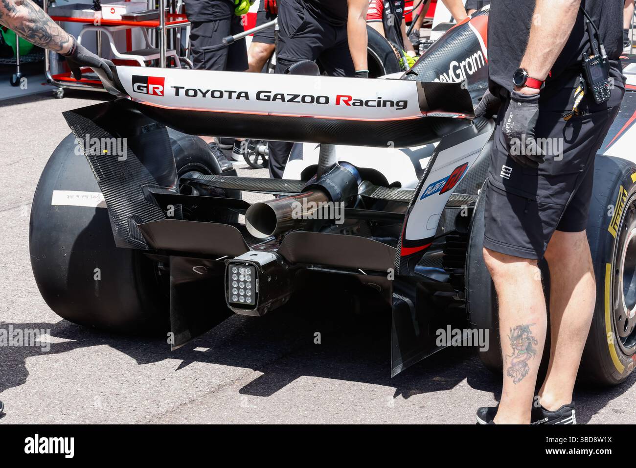 Haas F1 Team VF-25, rear wing detail during the Formula 1 Tag Heuer ...
