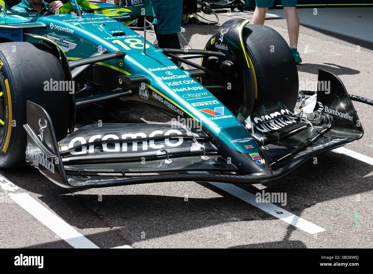 Aston Martin F1 Team AMR25, front wing detail during the Formula 1 Tag ...
