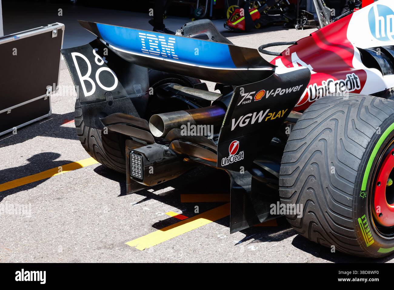 Scuderia Ferrari SF-25, rear wing detail during the Formula 1 Tag Heuer ...