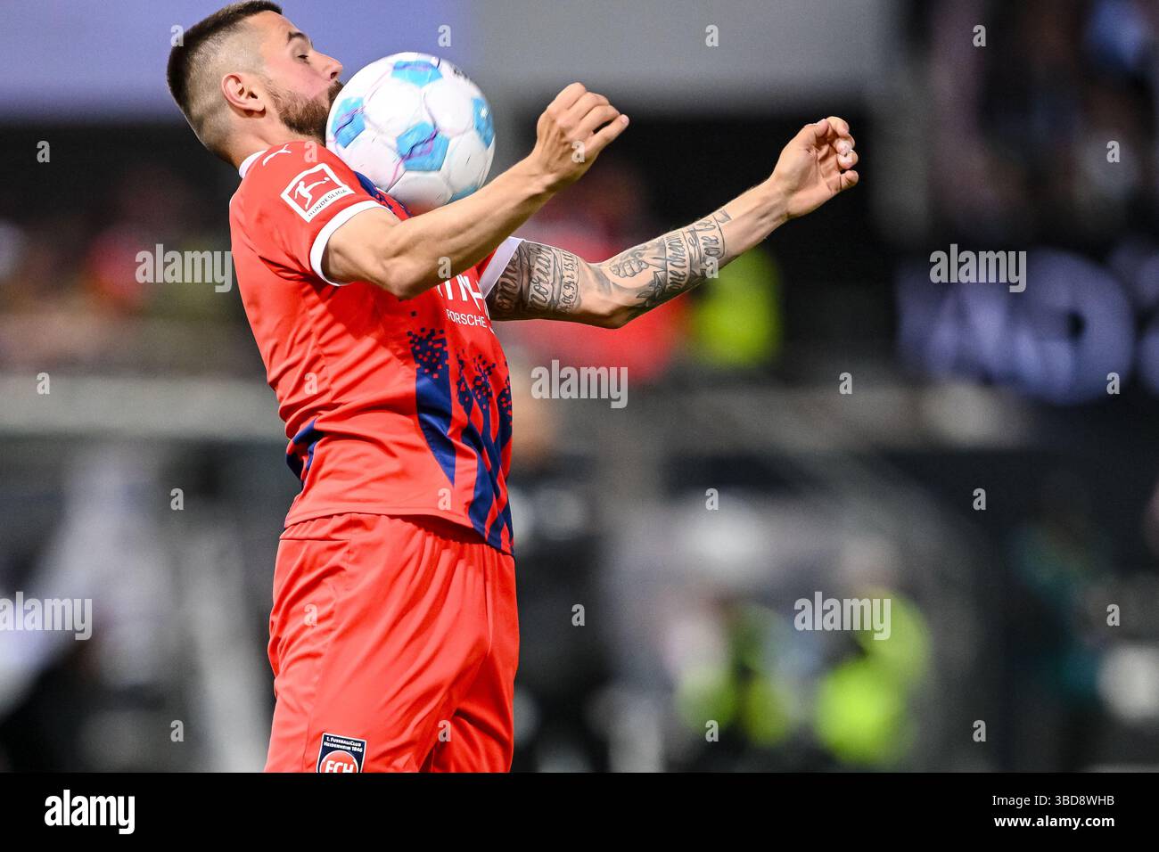 Heidenheim, Germany. 22nd May, 2025. Soccer: Bundesliga - Relegation, 1 ...