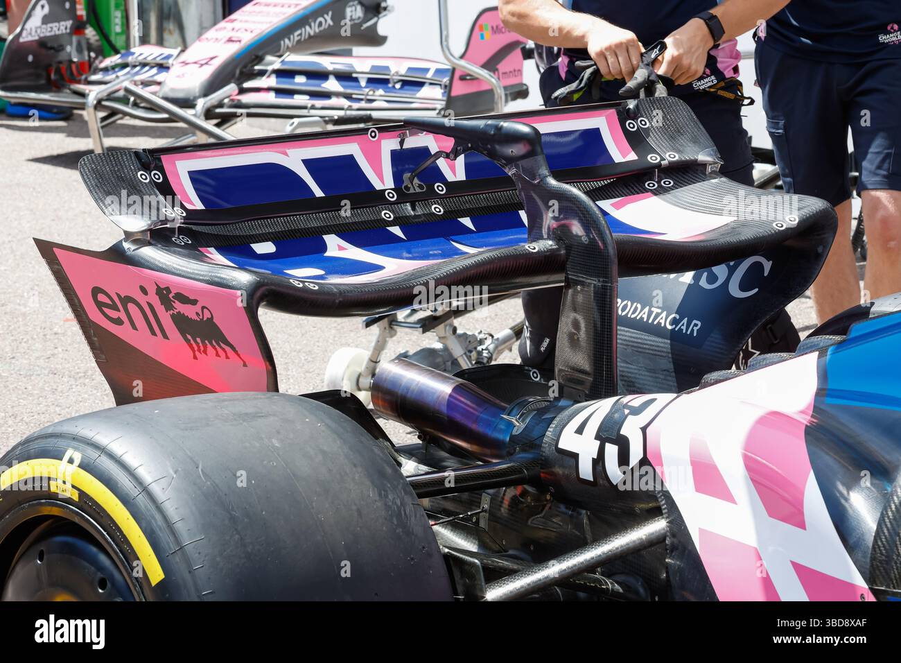 Alpine F1 Team A525, rear wing detail during the Formula 1 Tag Heuer ...