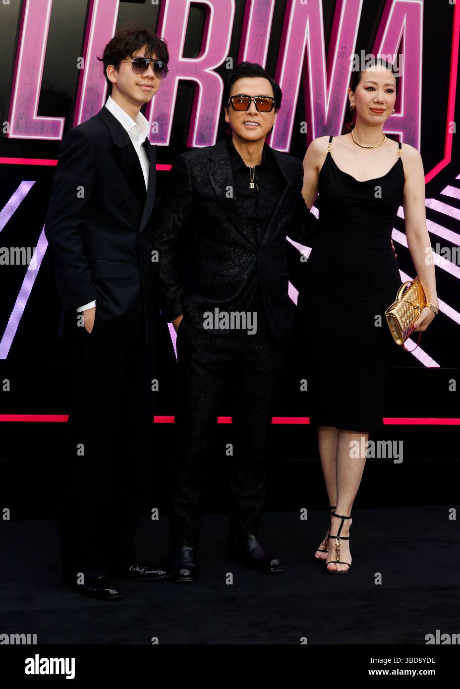 London, UK. 22nd May, 2025. James Yen, Donnie Yen and Cissy Wang attending the Ballerina World ...