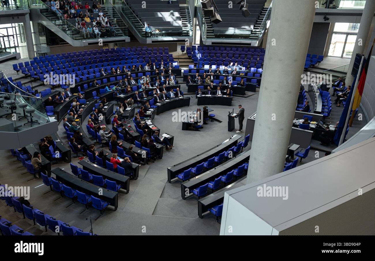 Berlin, Germany. 23rd May, 2025. View of the plenary chamber during the ...