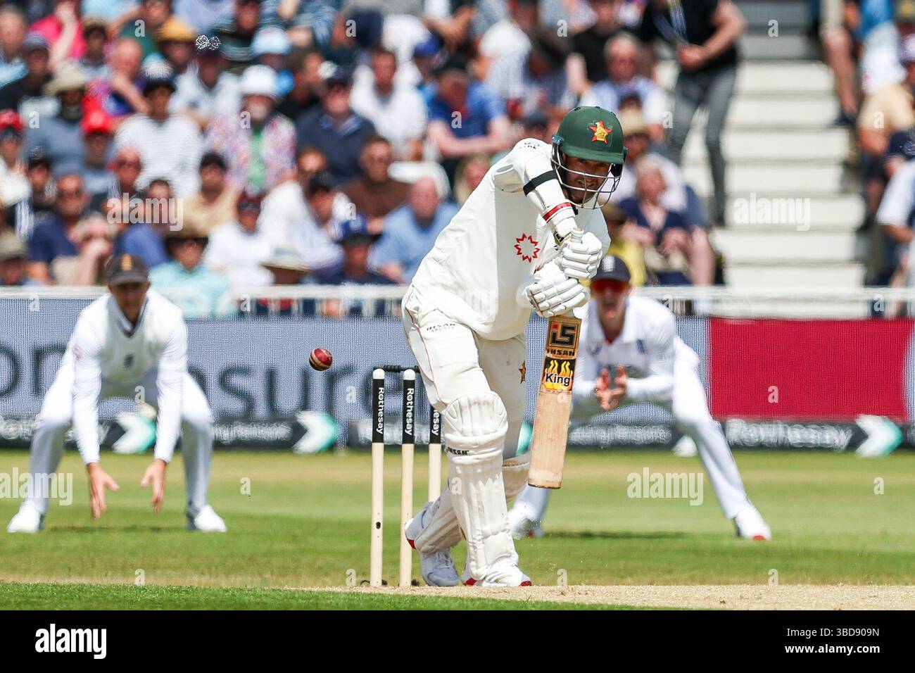 Nottingham, UK. 23rd May, 2025. #77, Craig Ervine of Zimbabwe in action ...