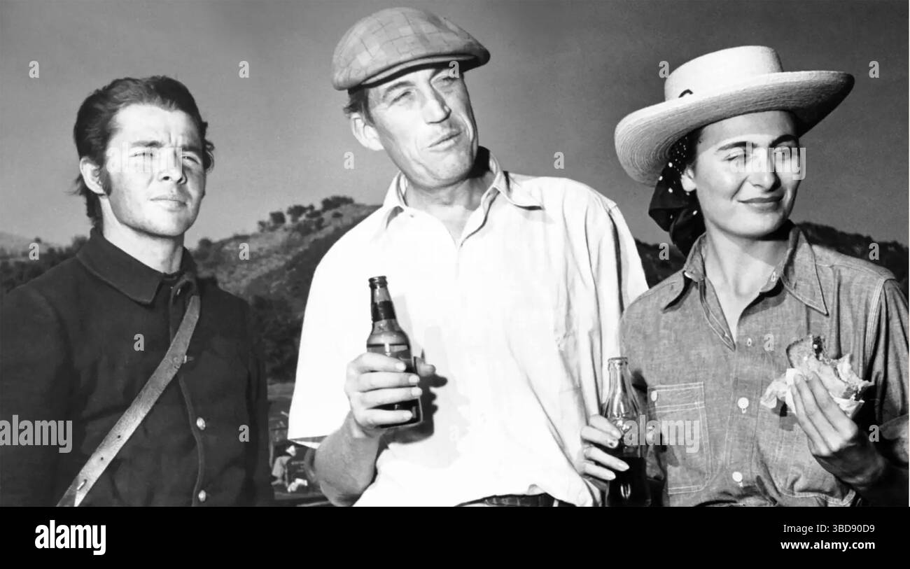 JOHN HOUSTON (1906-1987 American film on the set of his 1951 film The ...