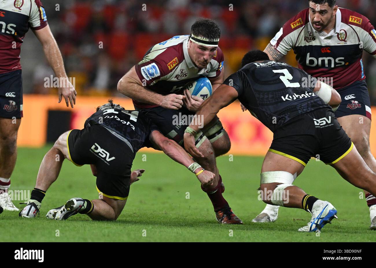 Brisbane, Australia. 23rd May, 2025. Joe Brial of the Reds during the ...