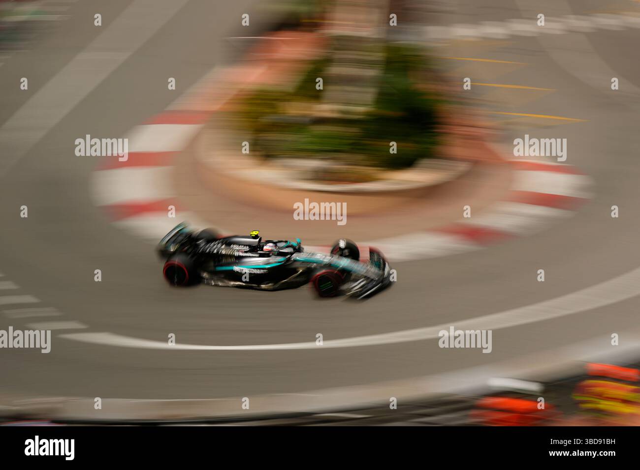 Mercedes driver Andrea Kimi Antonelli of Italy steers his car during ...