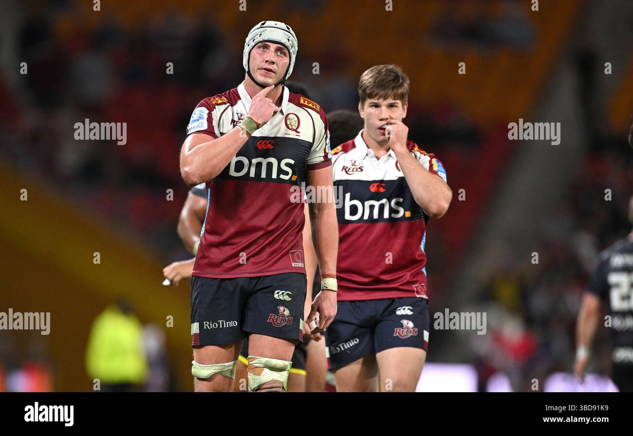 Brisbane, Australia. 23rd May, 2025. Josh Canham (left) and Nick ...