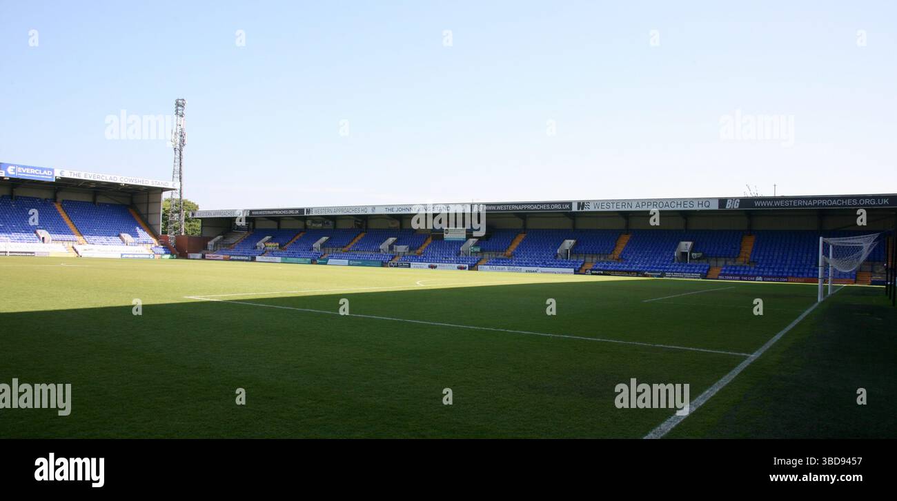 The Johnny King Stand, at Prenton Park, home to Tranmere Rovers ...
