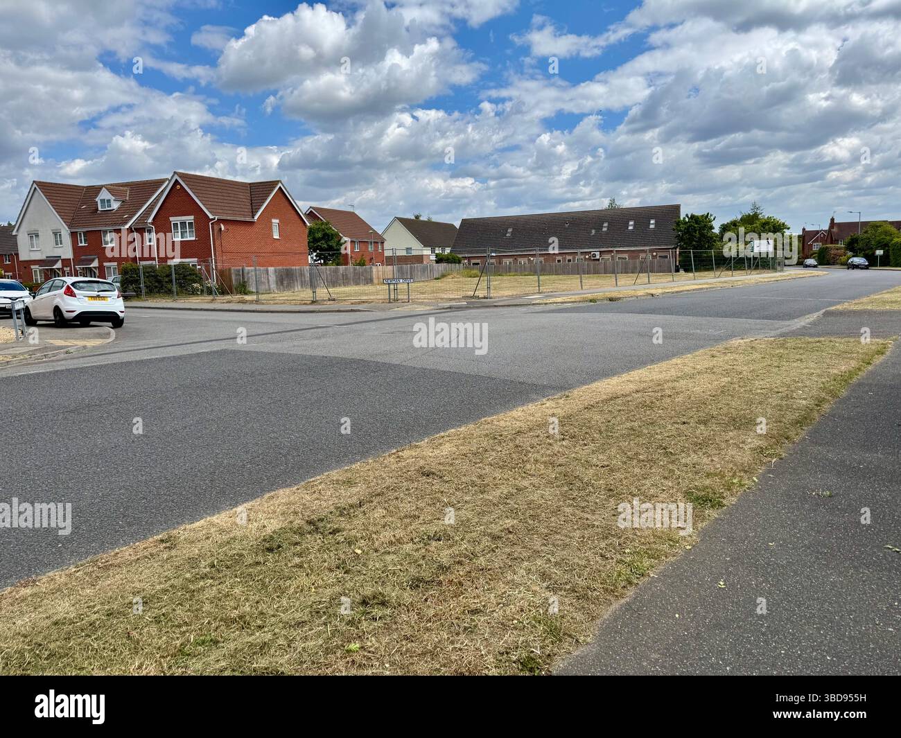Kesgrave, Suffolk - 23 May 2025 : Plot of land at the junction of ...