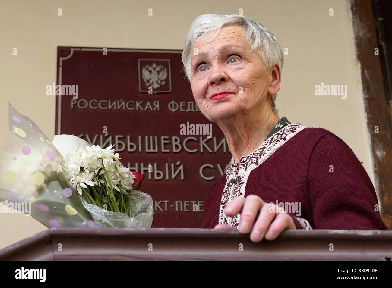 World War II Leningrad siege survivor Lyudmila Vasilyeva, 84 exits a ...