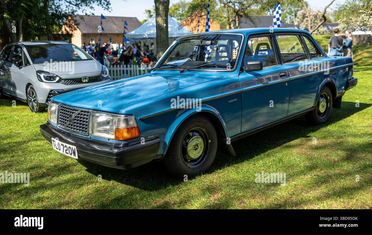 1981 Volvo 240, on display at the Bicester Scramble held on the 27th ...