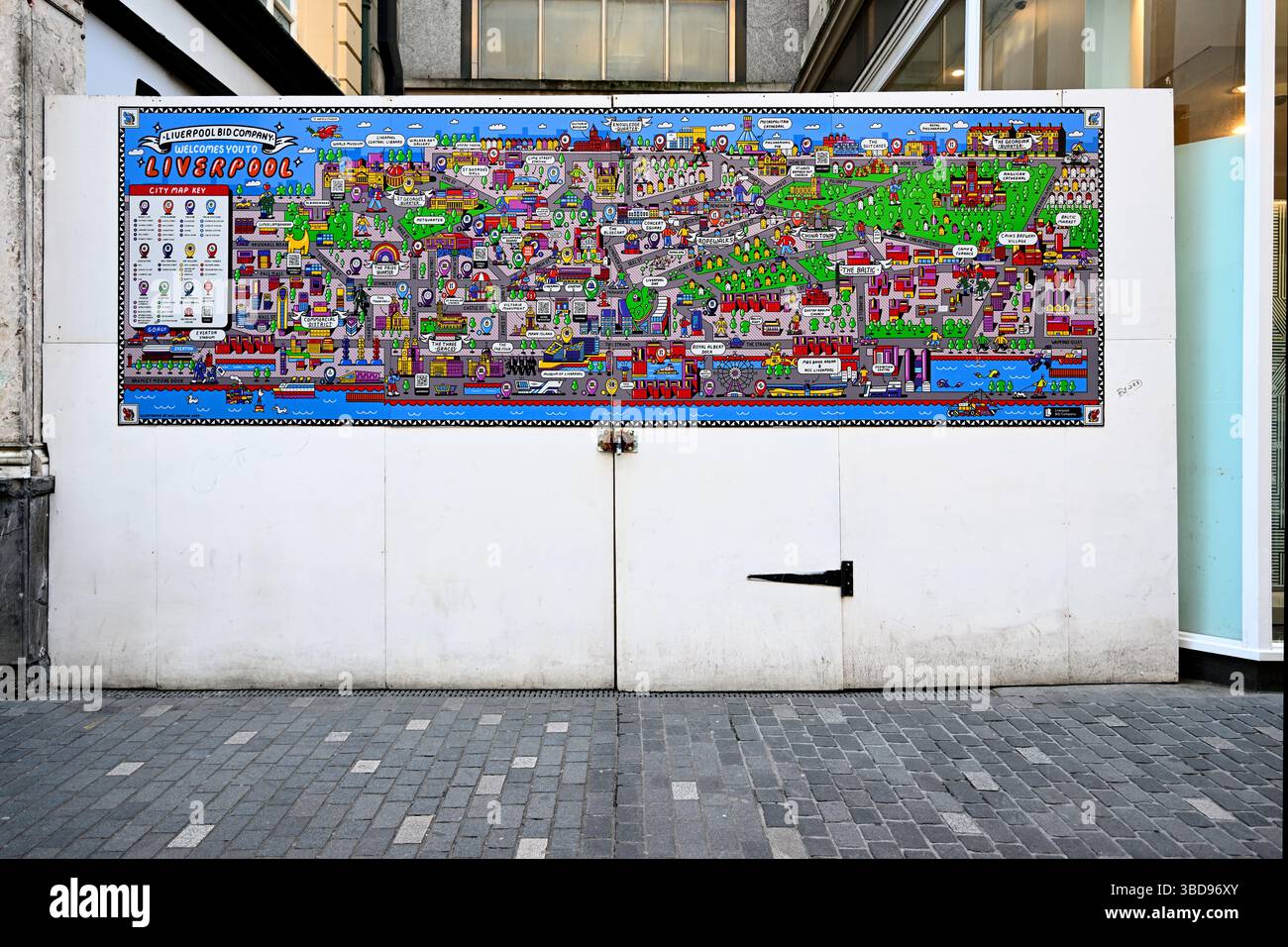 Map of Liverpool Stock Photo - Alamy