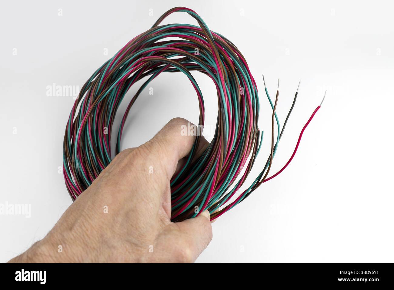 Four core copper cable hi-res stock photography and images - Alamy